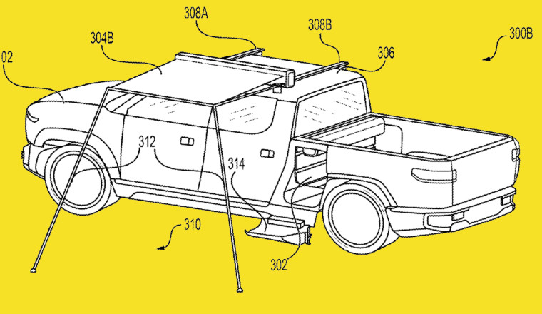 Rivian’s Tonneau Cover Awning Idea Is Stellar Low-Tech Innovation ...